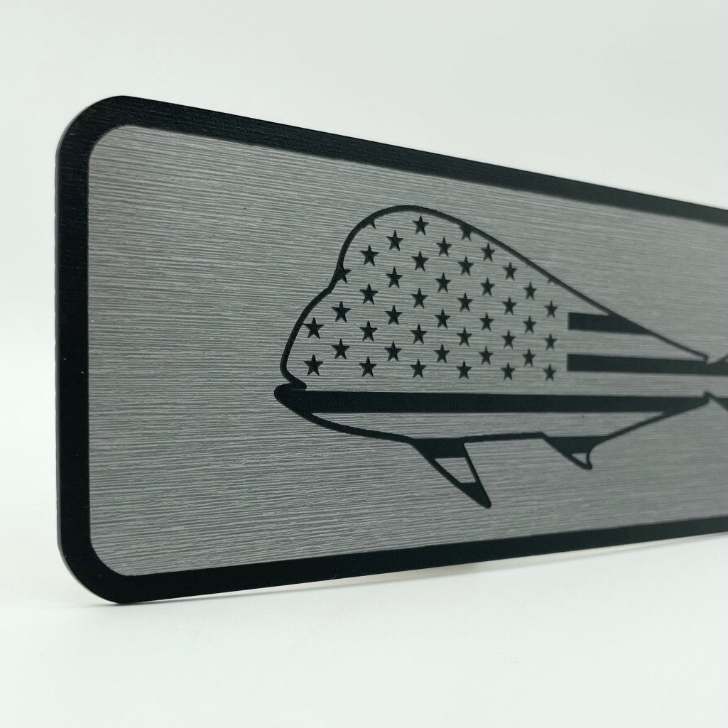 Mahi Mahi with American Flag | The Golf Cart Mafia