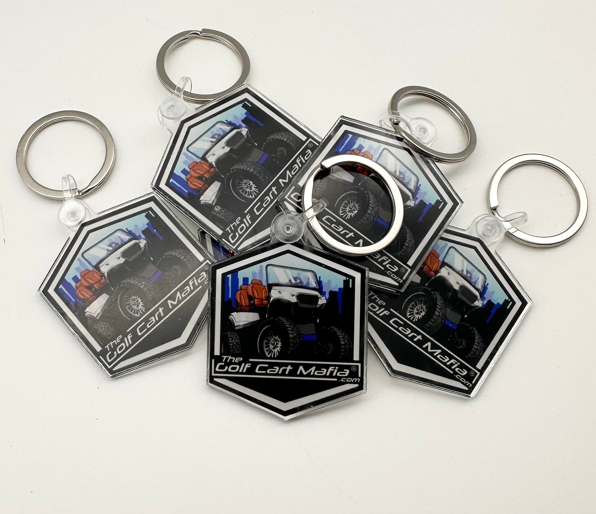 NEW Mafia Logo Keychains | The Golf Cart Mafia