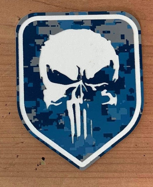 Blue Punisher Skull