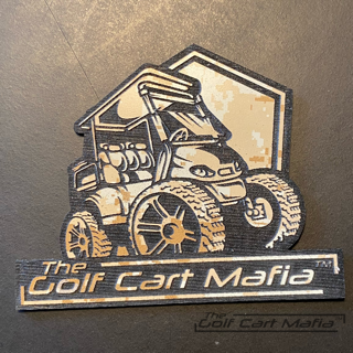 The Golf Cart Mafia™ Emblem 2.5" x 3.5" (Multiple Color Choice) | The ...