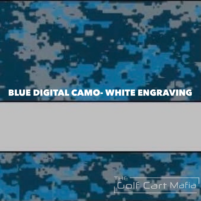 The Golf Cart Mafia™ Clean Flag Laser Engraved Emblem | The Golf Cart Mafia