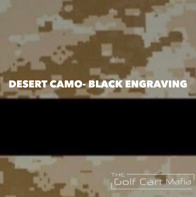 The Golf Cart Mafia™ Clean Flag Laser Engraved Emblem | The Golf Cart Mafia